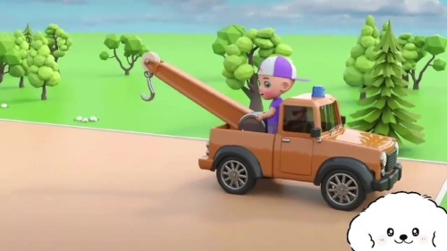 宝宝大脑启蒙:挖掘机动画片