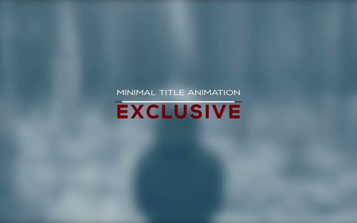 15个独特设计的简约文本标题动画AE模板