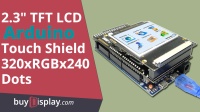 2.3寸 TFT320x240LCD有Arduino转接板适用Mega/Due库