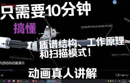 质谱结构、工作原理和扫描模式 的真人动画讲解！！能听懂的！