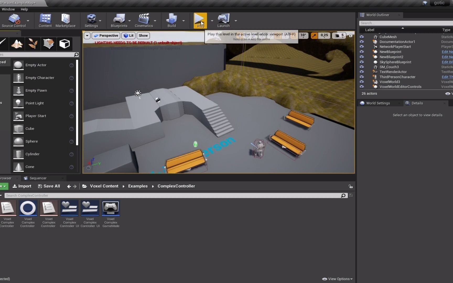 ue4在游戏中创建洞穴和特定地形 ue4 voxel插件免费 voxel地形