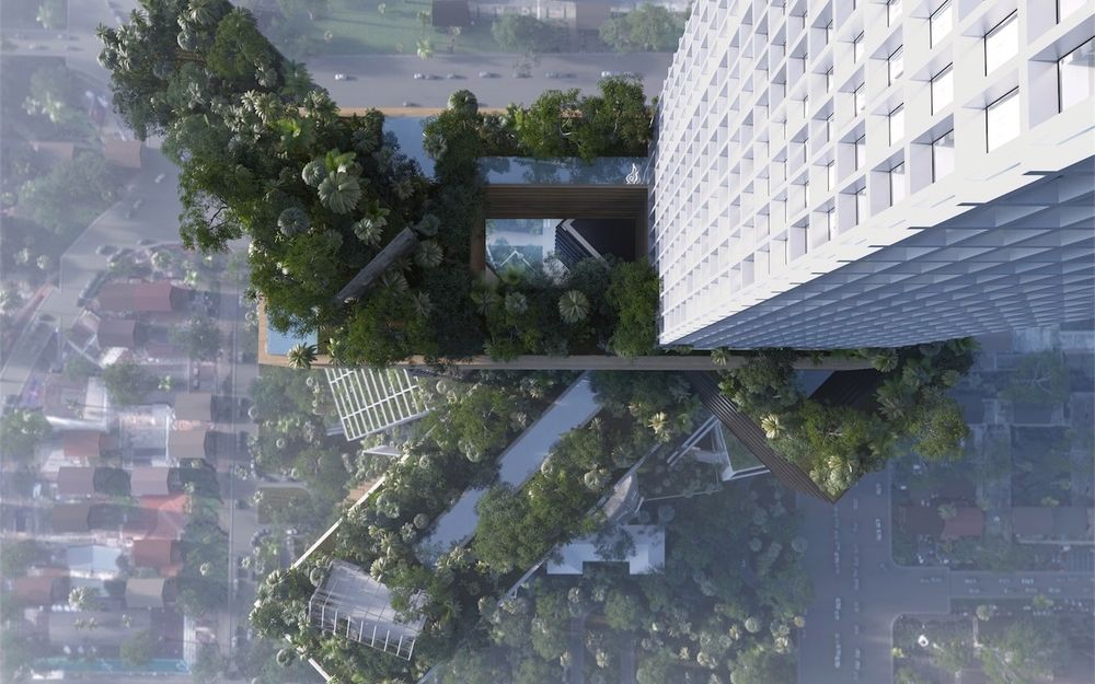 学习大咖的创意思路:MVRDV设计的印尼“天空之城”Peruri 88垂直...