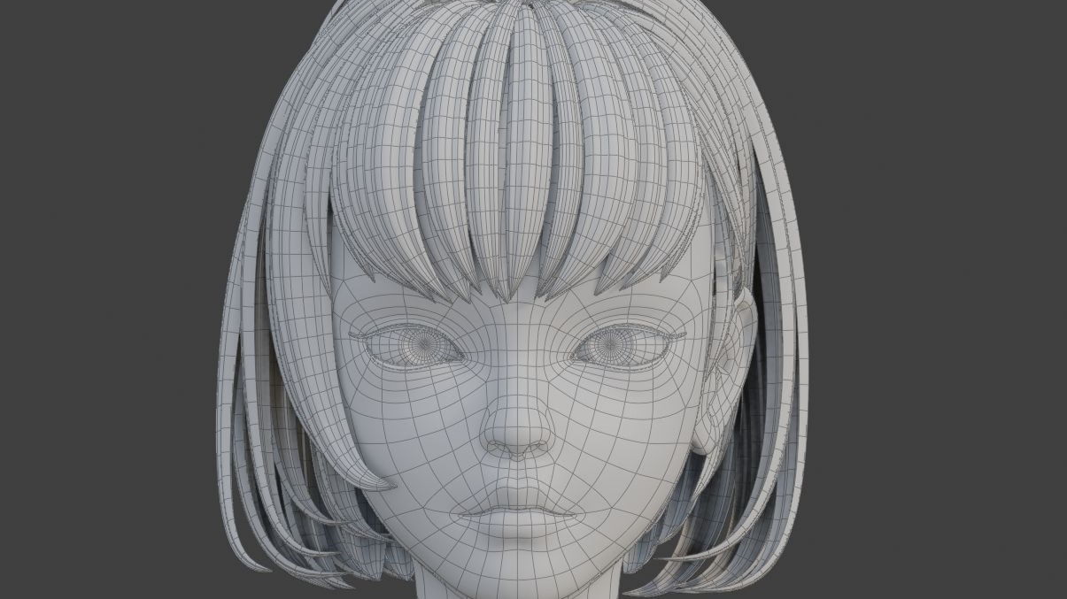 【blender教程】大家想看的女人头部建模,脸的布线与技巧