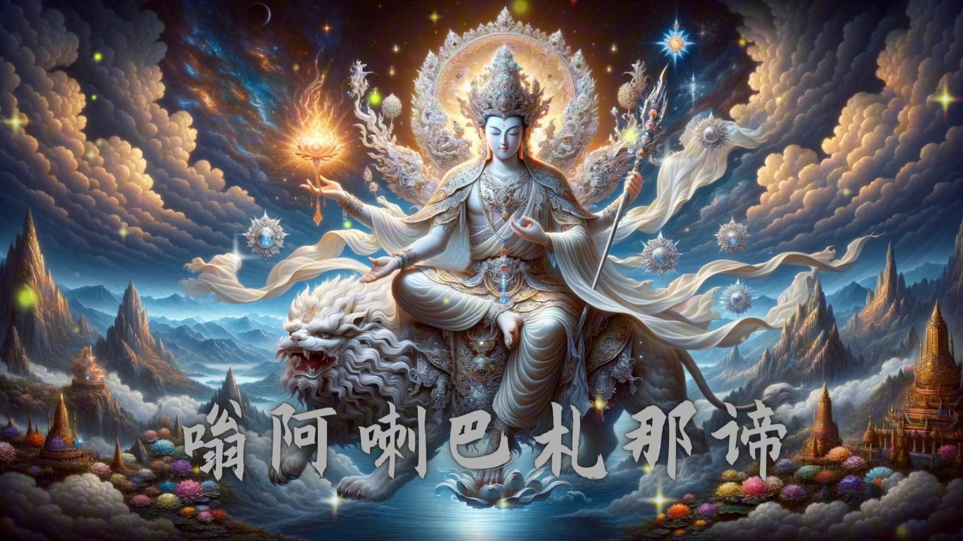 文殊菩萨心咒108遍 - 能变聪明改变命运的入门神咒