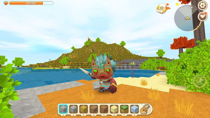 迷你世界：之驯服野人教学，野人也可以交朋友哦！