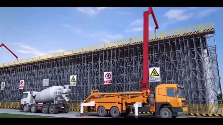 桥梁,这么高的箱梁怎么浇筑混凝土?3D工艺动画,带你一一了解!