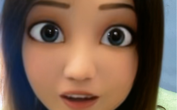 第一次使用snapchat的迪士尼公主特效.