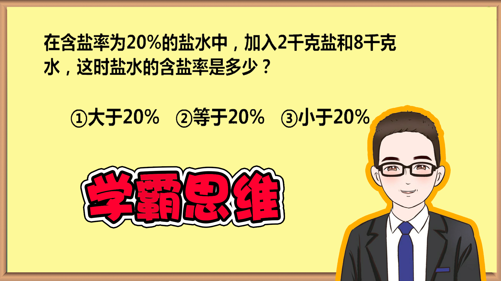 百分率中必考的盐水问题!