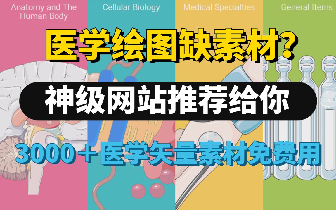 神级医学素材网站!你还愁做PPT、组会汇报没素材?