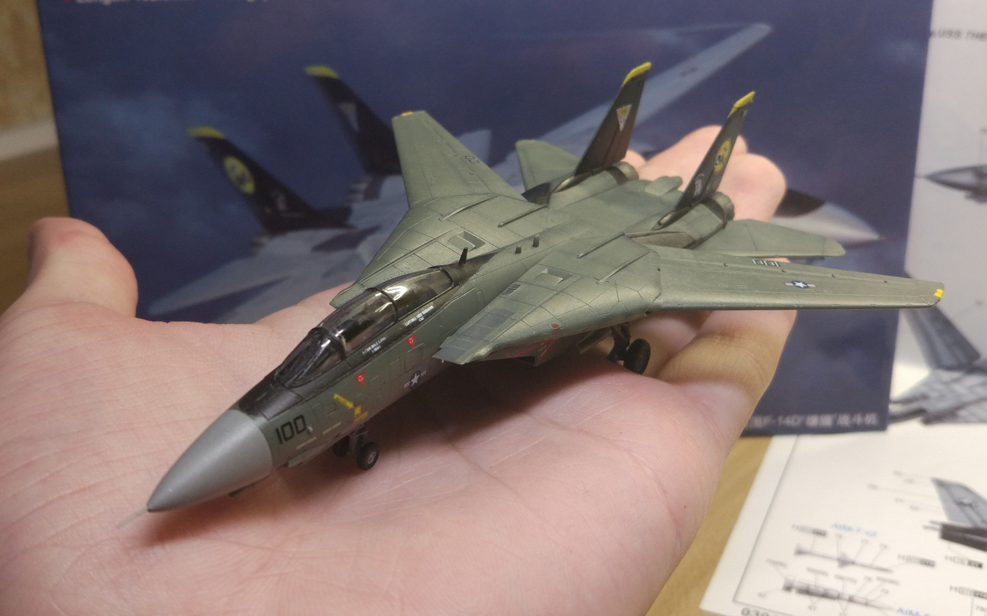 【掌中大猫】F14D“雄猫”战斗机制作过程分享