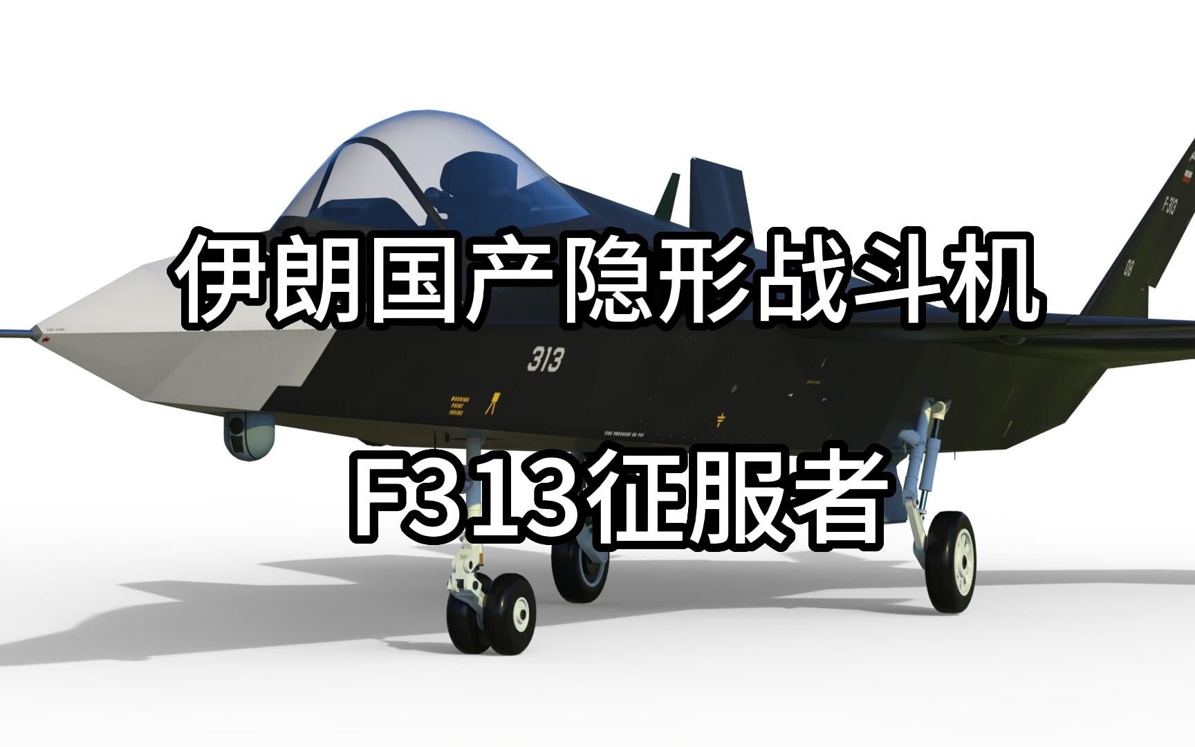 这是伊朗纯国产的隐形战斗机,F313征服者战斗机