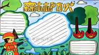 森林防火手抄报教程:防森林火灾,保绿色家园,筑生态屏障。