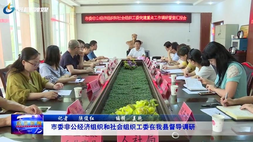 市委非公经济组织和社会组织工委在岚县督导调研
