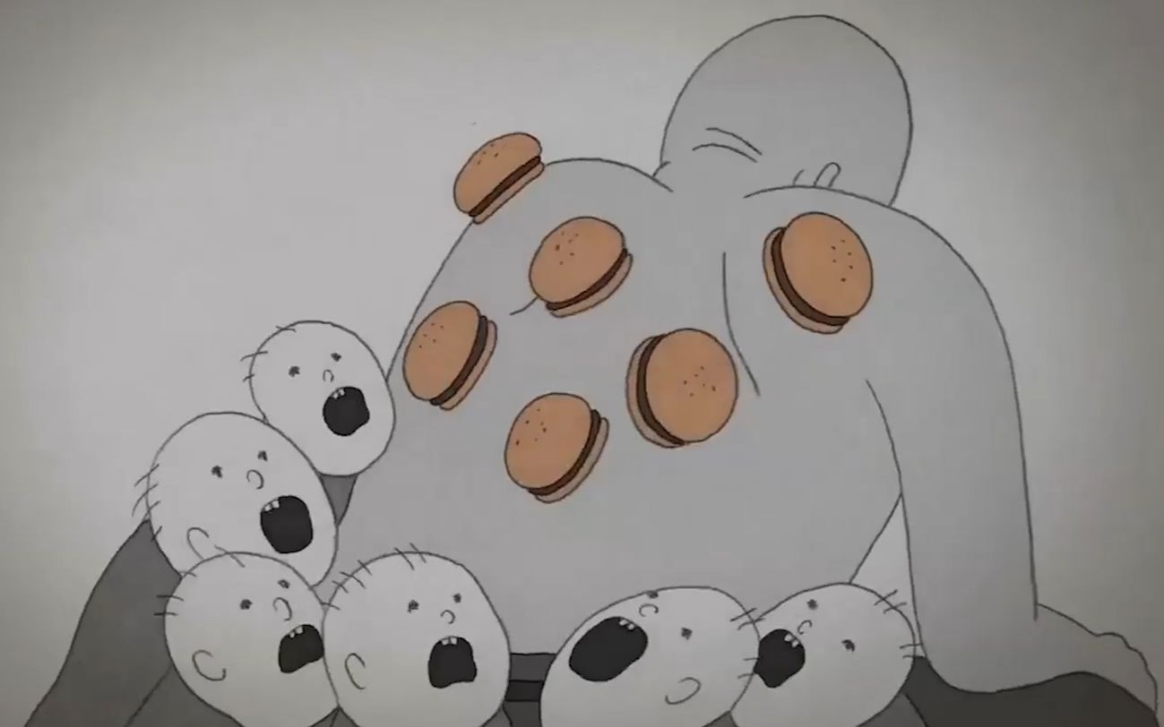 讽刺动画《快餐人生》,七个场景揭露七种人性之恶,你看懂了几个