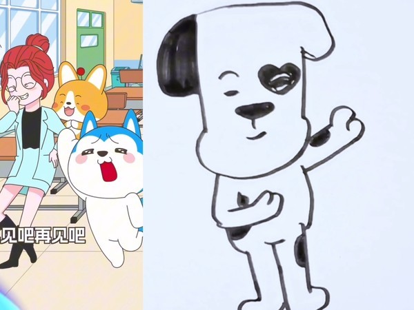 当穿越到平行世界#创意简笔画#卡通画#看动画学画画