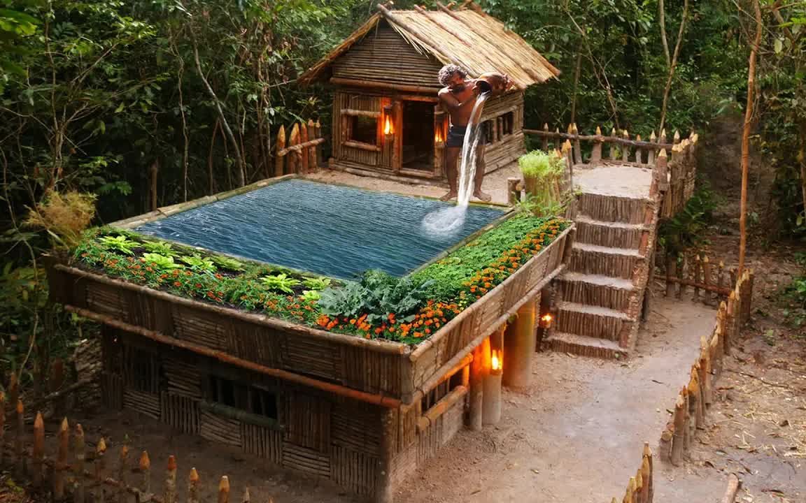 【规划、建筑、景观(自愈)——来自自然的材料,现代的享受(带泳池的...