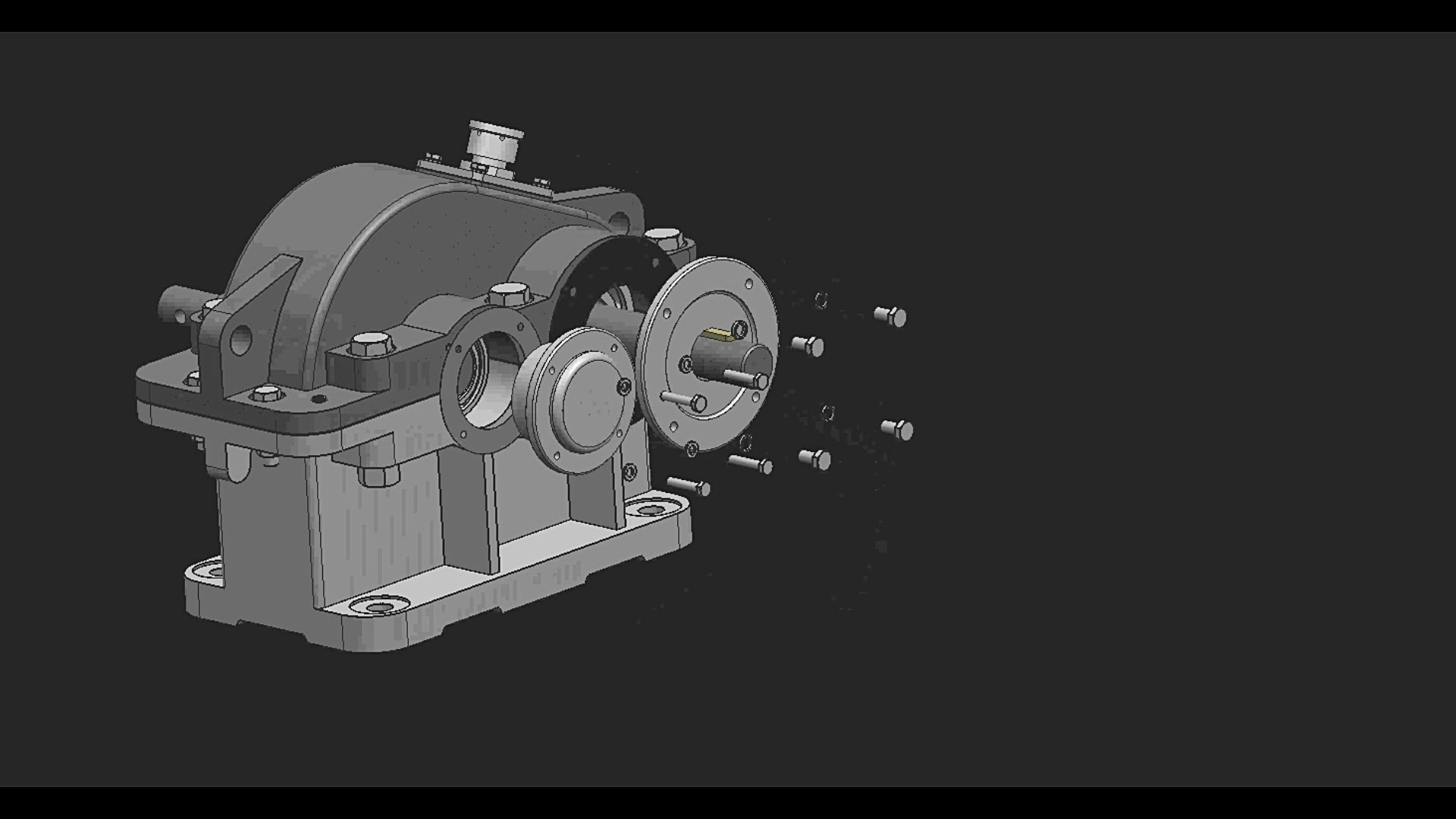 减速器课程设计装配爆炸动画