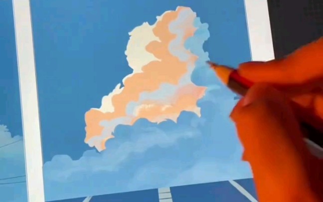 手把手教你画出日漫风格的天空!