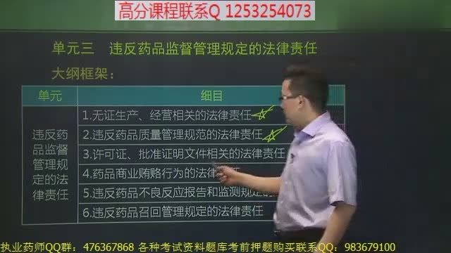 执业药师考试药事管理