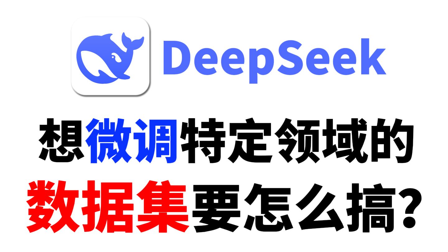 【2025B站最新】如何微调Deepseek,特定领域的数据集?数据集究竟...