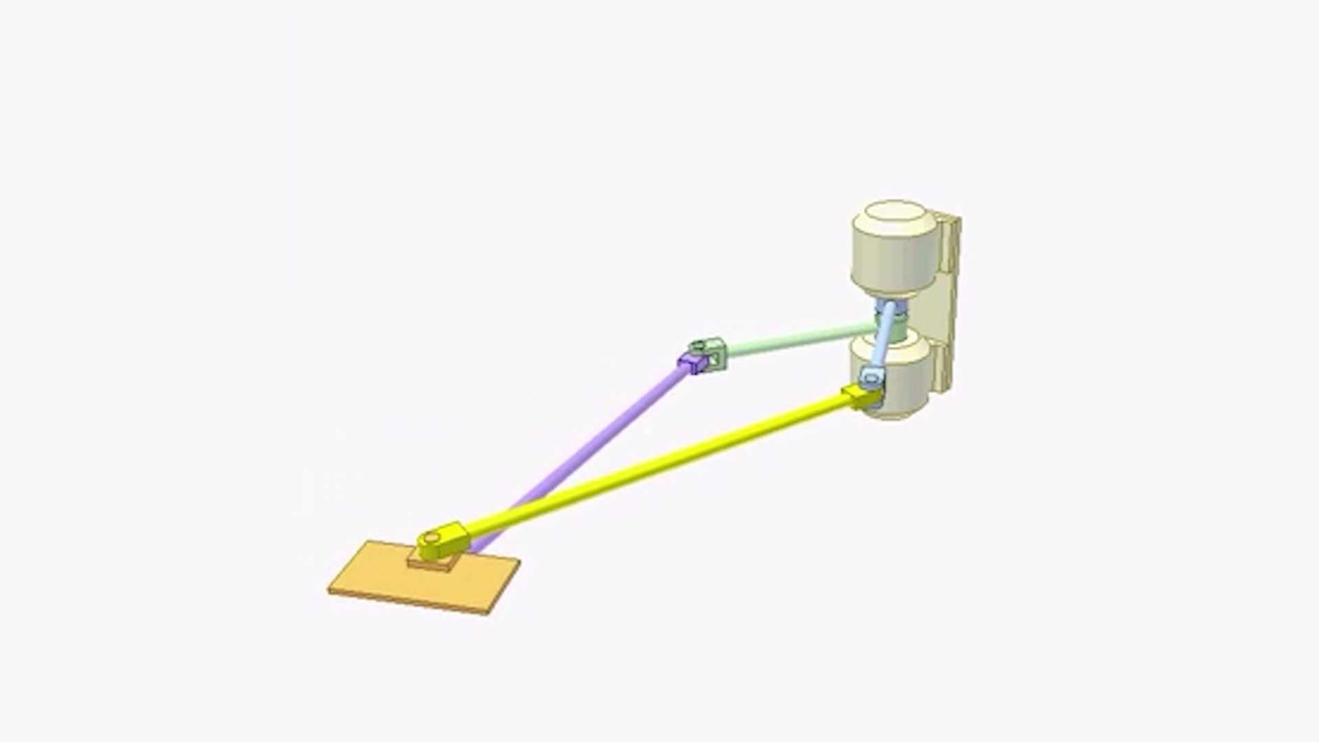 三维运动仿真:一种简易的仿生移动手臂