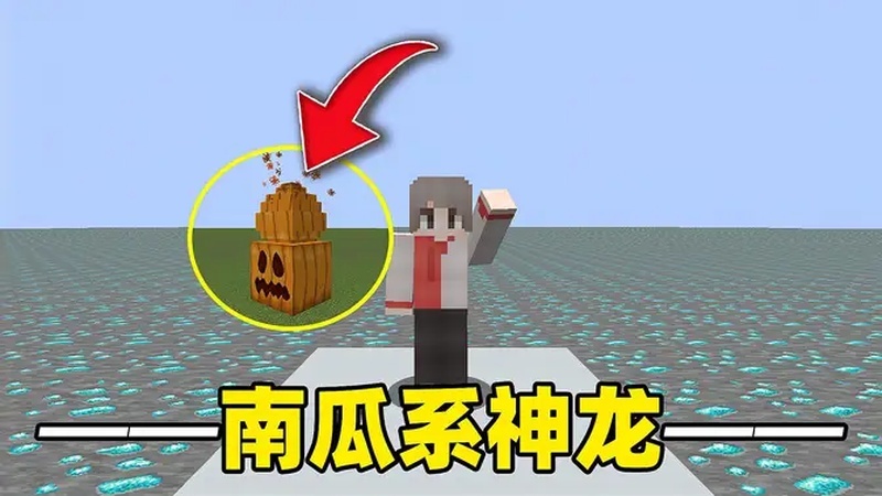 我的世界钻石大陆生存第九期:击败可怕的生物,解锁南瓜系龙!