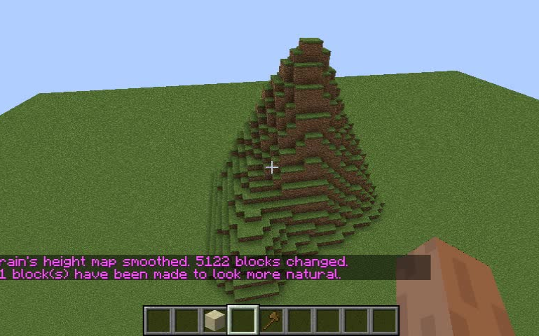 [Minecraft]如何菜鸟式的用WE mod制作简易山