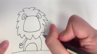 森林之王小狮子简笔画来了