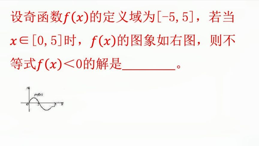 高一数学:由奇函数f(x)定义域及x∈[0,5]的图象,求f(x)