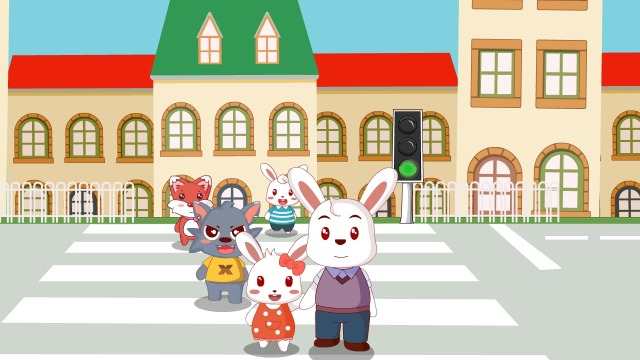 《交通安全歌》兔小贝益智早教儿歌 幼儿启蒙儿歌