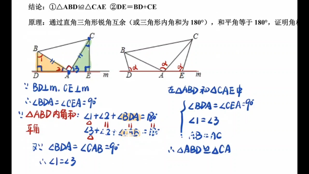 一线三等角模型超详细讲解!
