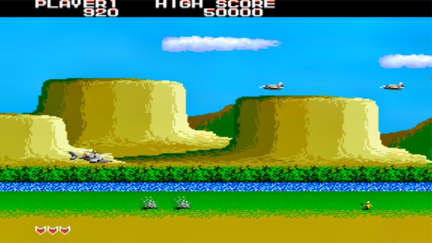 1987年街机飞行射击游戏“飞狼”