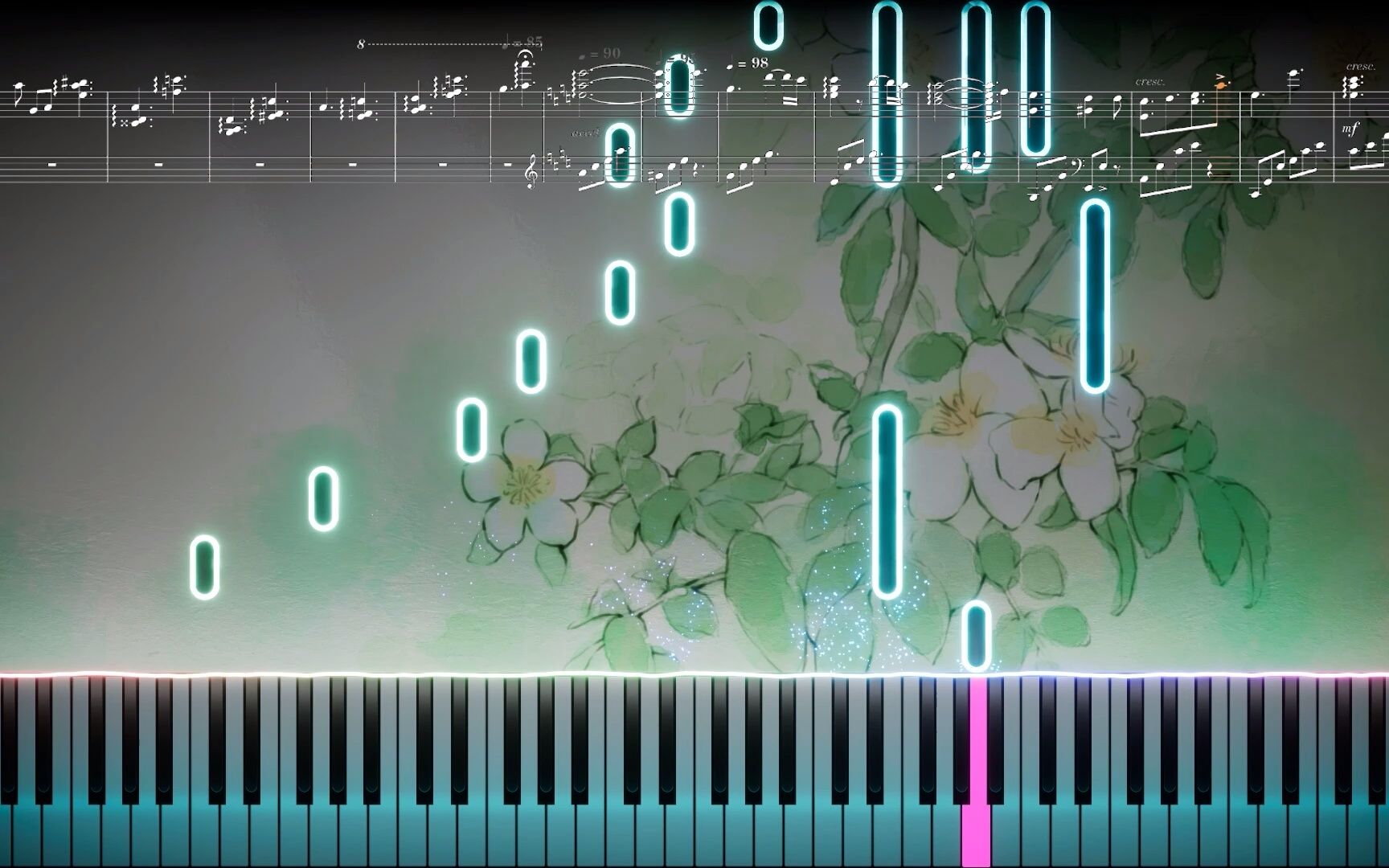 「钢琴谱」 Le reveil d'Aurore (奥罗拉公主的苏醒) - Flowers夏篇