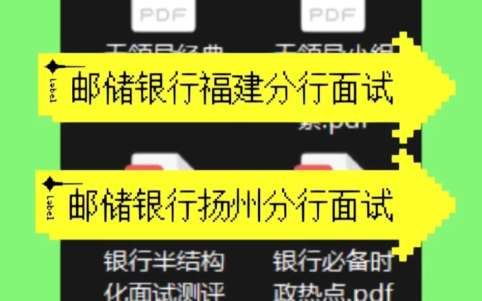 邮储银行福建扬州分行面试通知已发