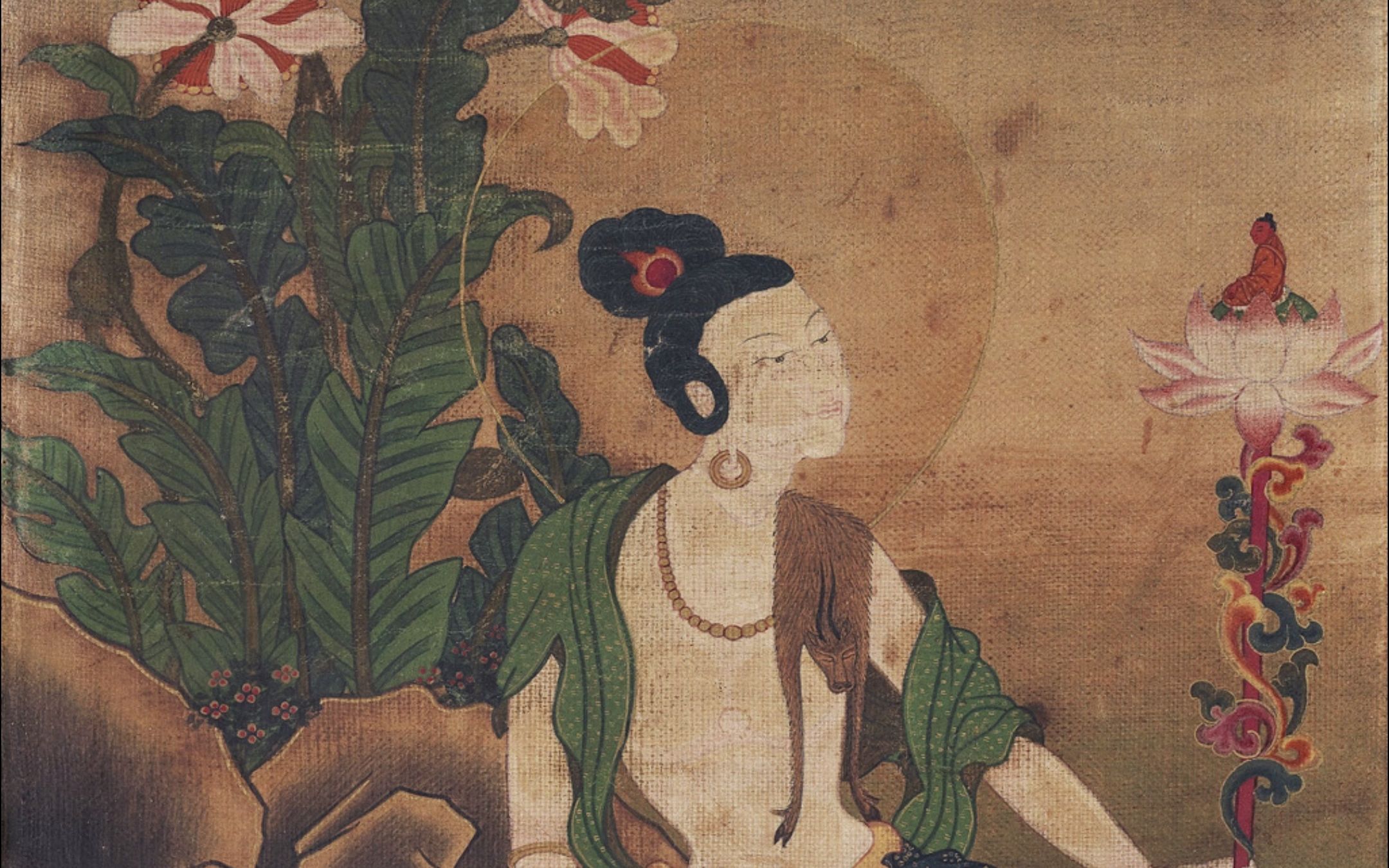 沃唐卡·18世纪藏东·新嘎赤画派观音菩萨唐卡讲解