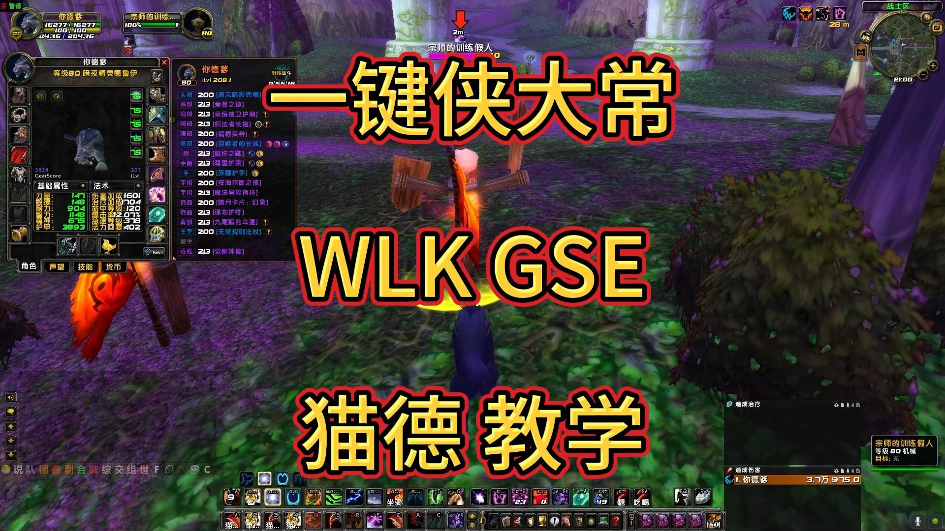 【教学】一键侠大常GSE一键宏WLK猫德