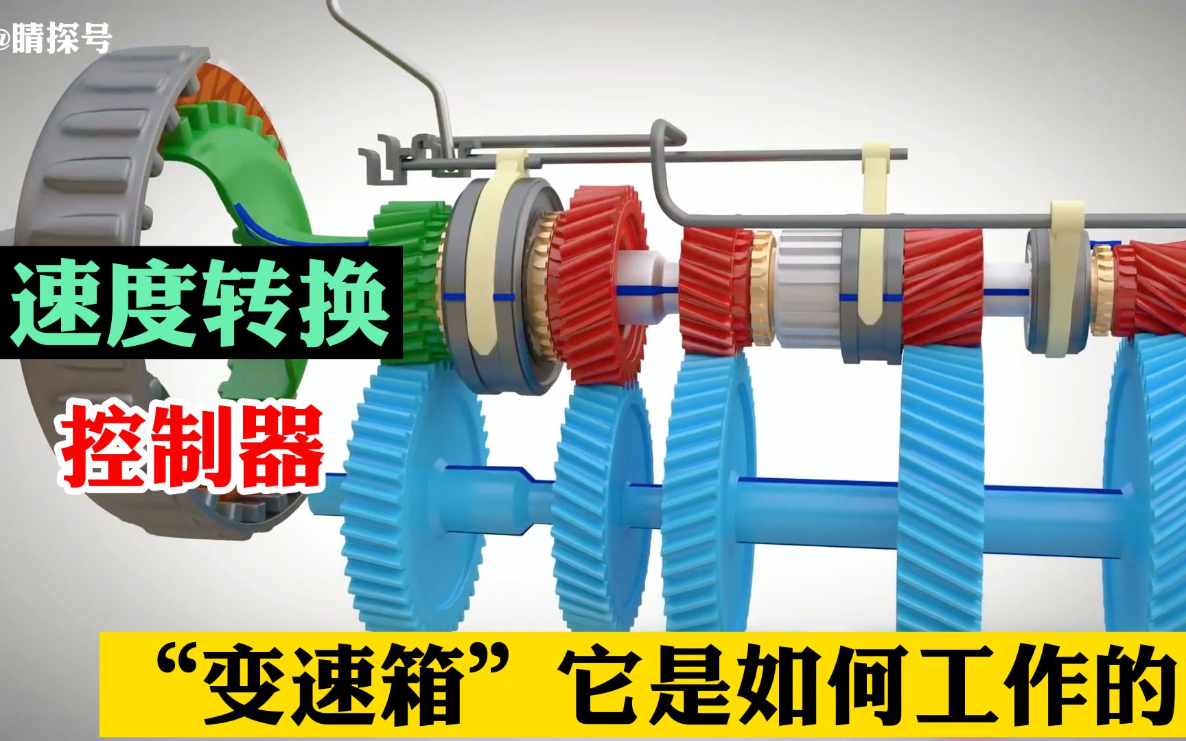 大小不同的齿轮,改变汽车的速度,“变速箱”是如何工作的?