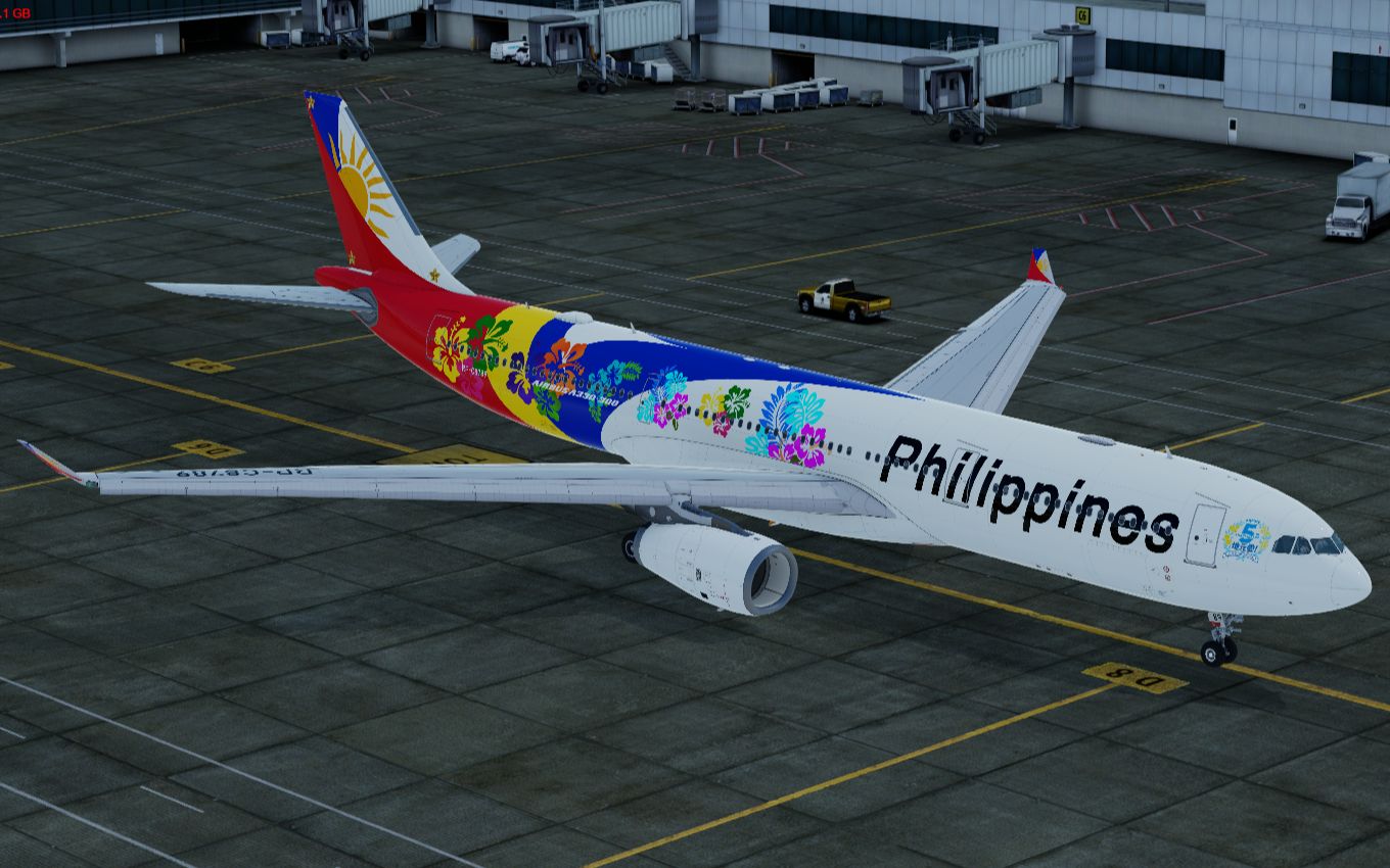 菲律宾航空彩绘A330-343侧风阴天超轻落地圣荷西_哔哩哔哩bilibili_...