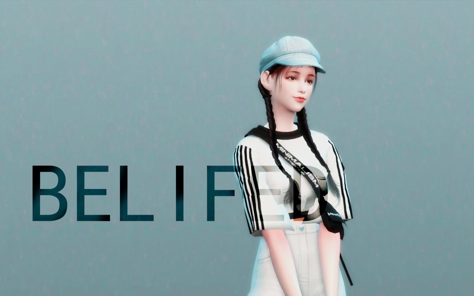 【模拟人生4】{belifed}动作mod展示:少女万能站姿pose_单机游戏热门...