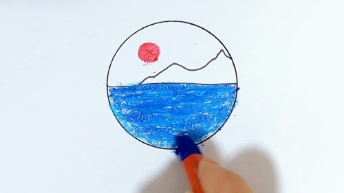 今天用油画棒来乱画一幅,创意简笔画,儿童画,少儿创意美术