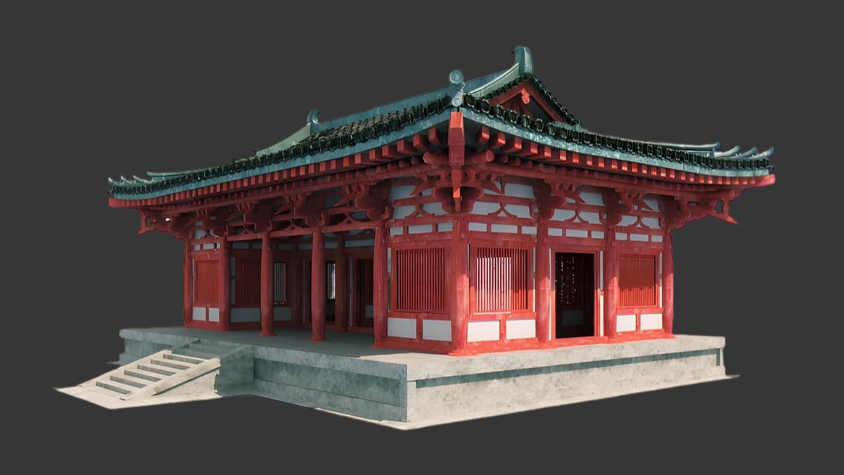 【3dmax建模】新手小场景建模学习教程,古风场景模型制作