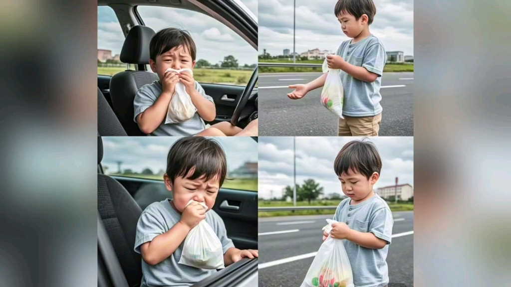 揭秘儿童晕车奇观:呕吐瞬间,舒适归来