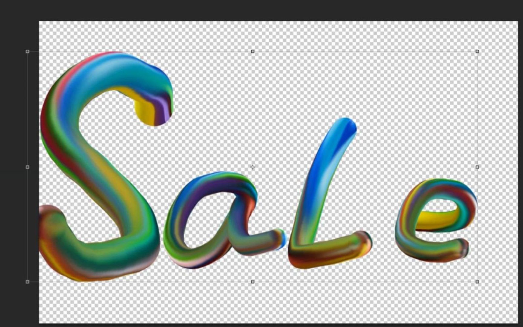 PS字体制作:炫彩文字效果