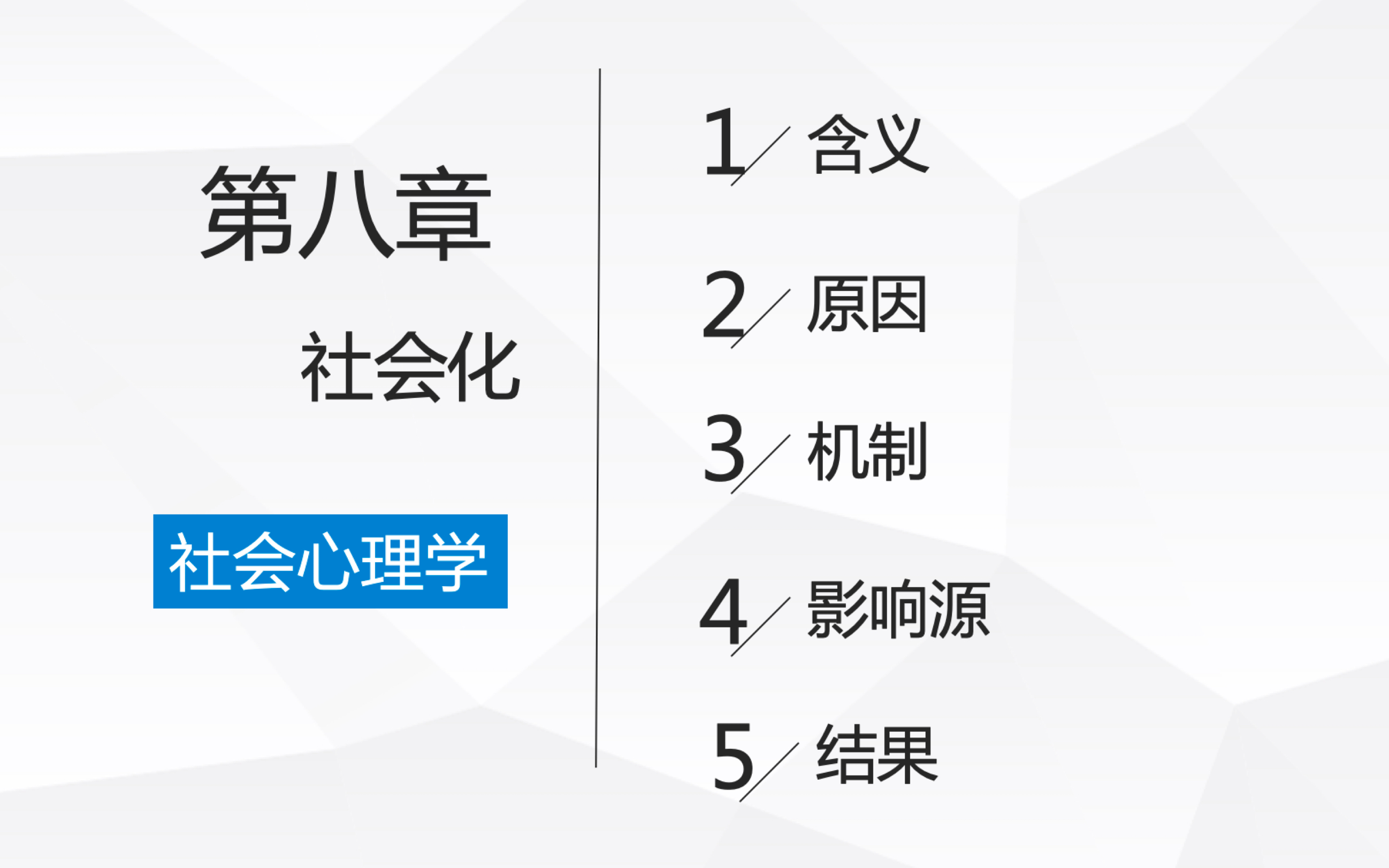 社会心理学-第八章-社会化