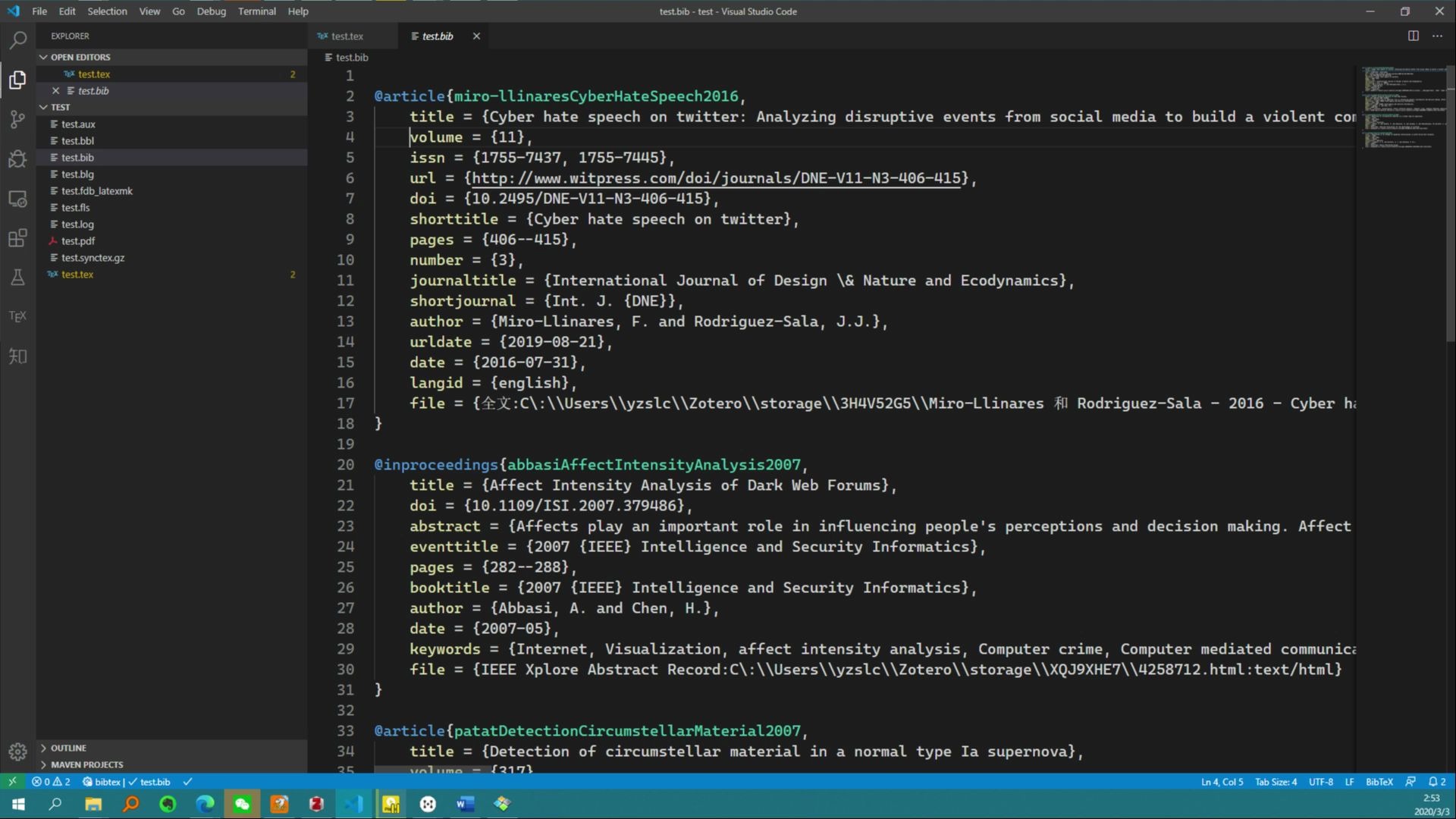 使用Zotero进行文献管理——Latex联动篇