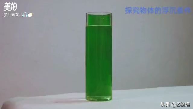 美女教师告诉你:物体的沉浮条件!