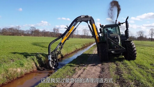 如何快速清理河道?全自动化机械操作,还是头一次见