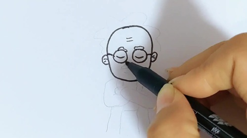 3929. 这是画的哪个老师?创意简笔画,儿童画,少儿创意美术