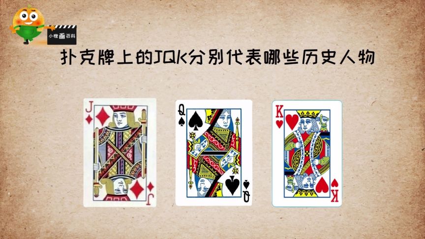 扑克牌上的JQK分别代表哪些历史人物?