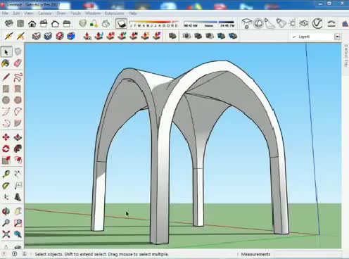 电脑上挺好用的一款3d建模软件,sketchup #建模#